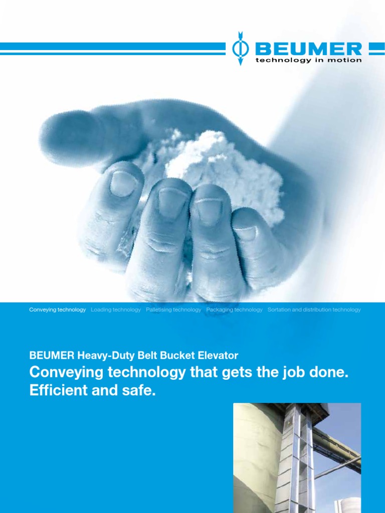 Beumer HD Gurtbecherwerk GB | PDF | Elevator | Belt (Mechanical)