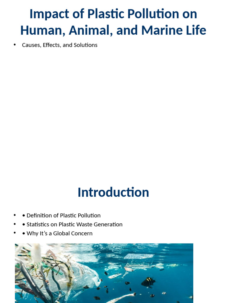 Plastic Pollution Impact Enhanced | PDF