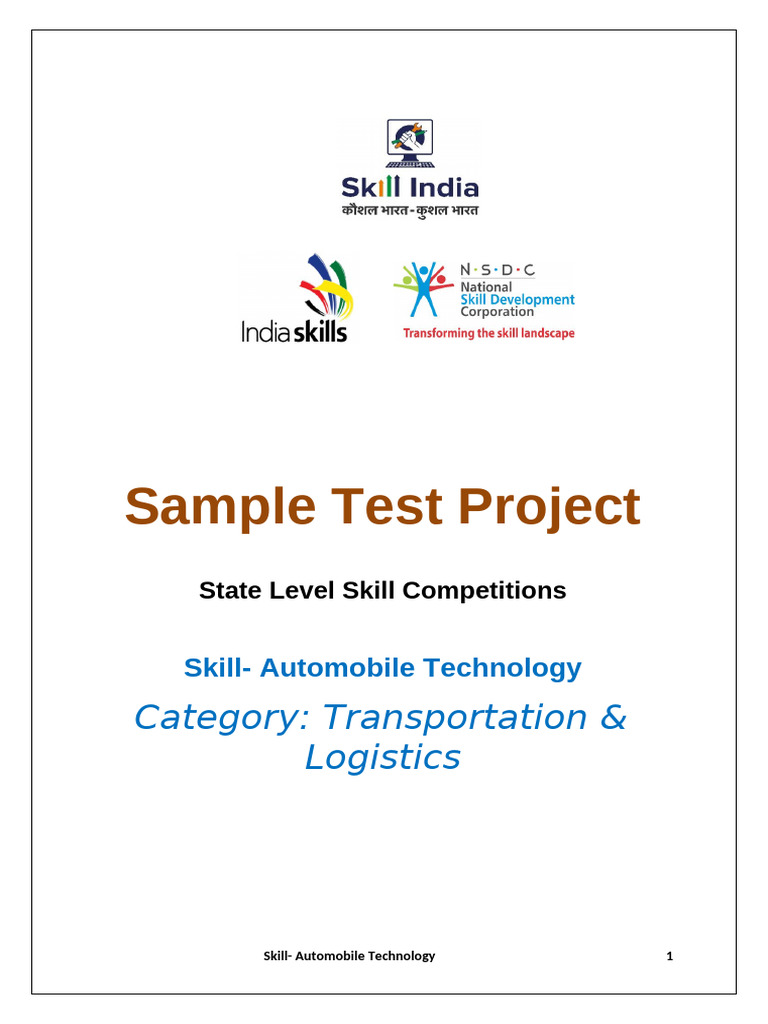 State Skill Competition: Auto Tech Test Guide | PDF | Piston | Personal ...