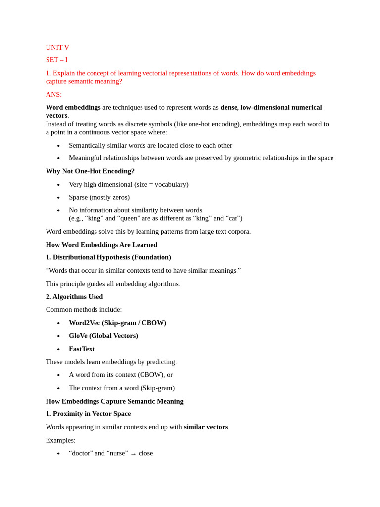 DL-unit-5 | PDF | Cognitive Science | Applied Mathematics