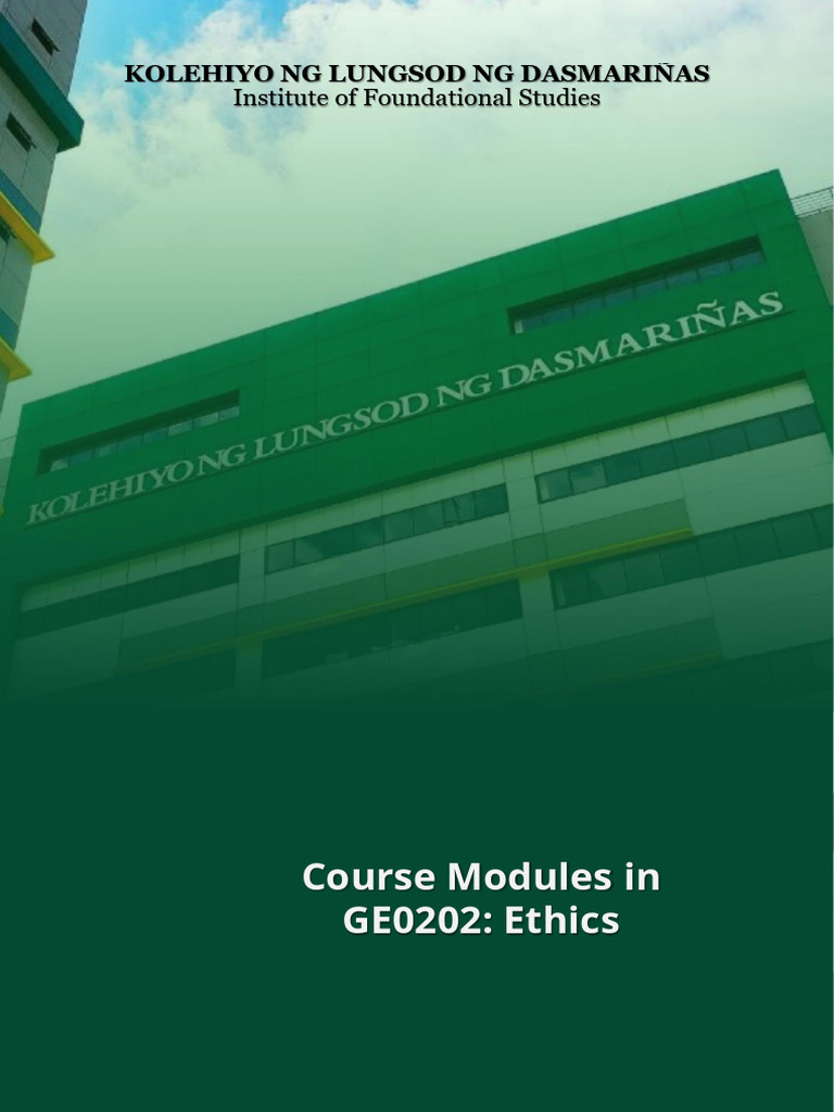 Module 1 - Intro To Ethics | PDF | Truth | Knowledge