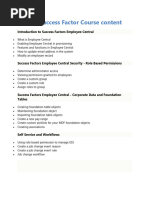 Event Derivation in SuccessFactors EC | PDF