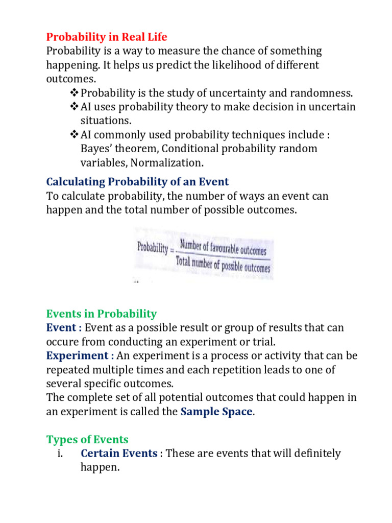 Understanding Probability in Everyday Life | PDF