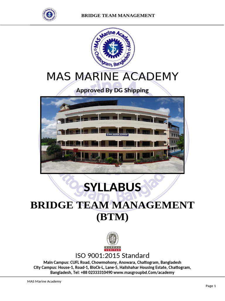 Bridge Team Management Syllabus | PDF
