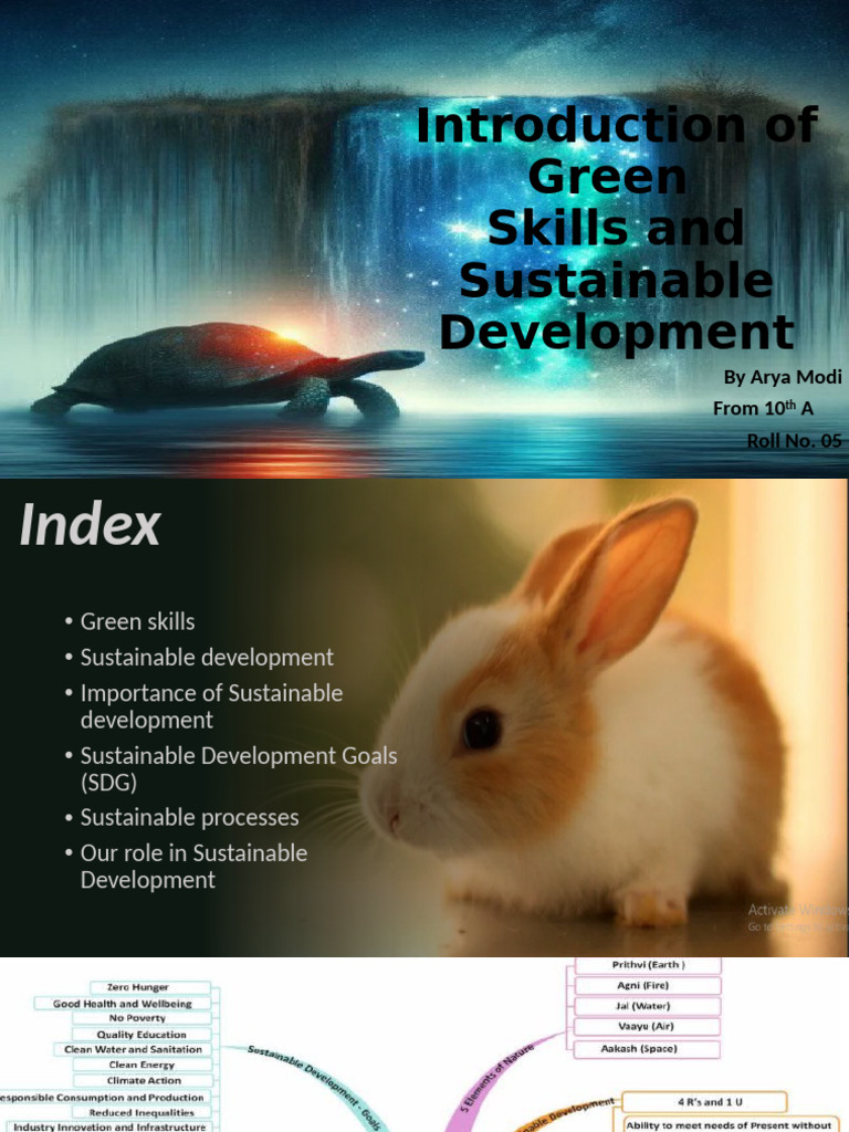 Introduction of Green Skills and Sustainable Development | PDF ...