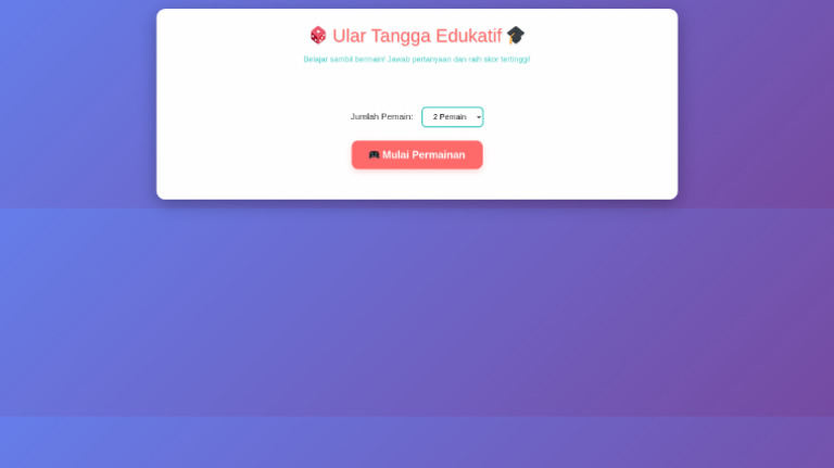 Game Ular Tangga Edukasi Interaktif Untuk Siswa | PDF