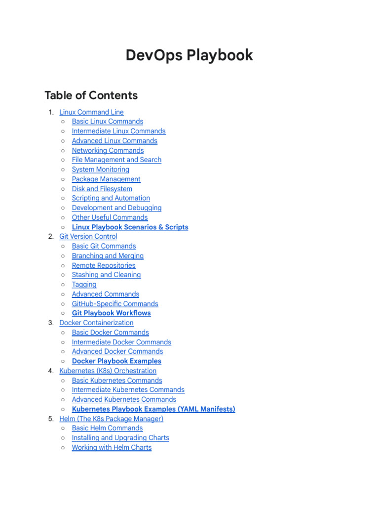 DevOps Playbook | PDF | Computer File | File System