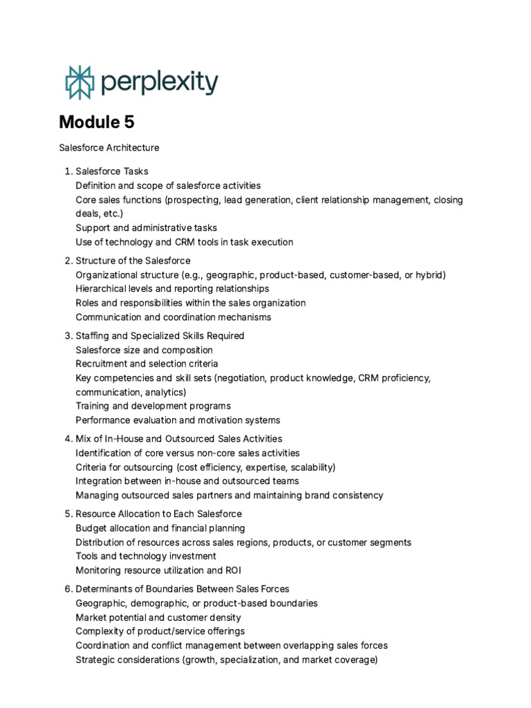 Module 5 - Salesforce Architecture - 1. Salesforce Tas | PDF | Customer ...