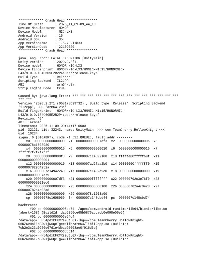 mod_menu_crash_2025_11_09-09_44_18 | PDF | Embedded Linux Distributions ...
