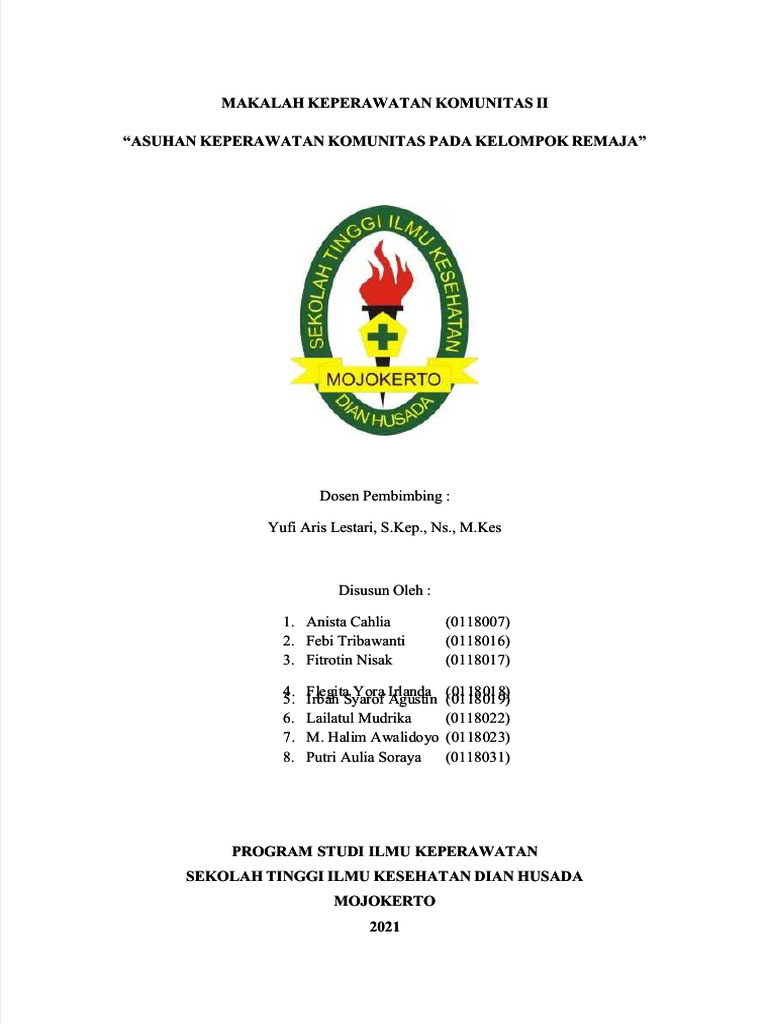 PDF SDL 3 Askep Komunitas Remaja Compress | PDF