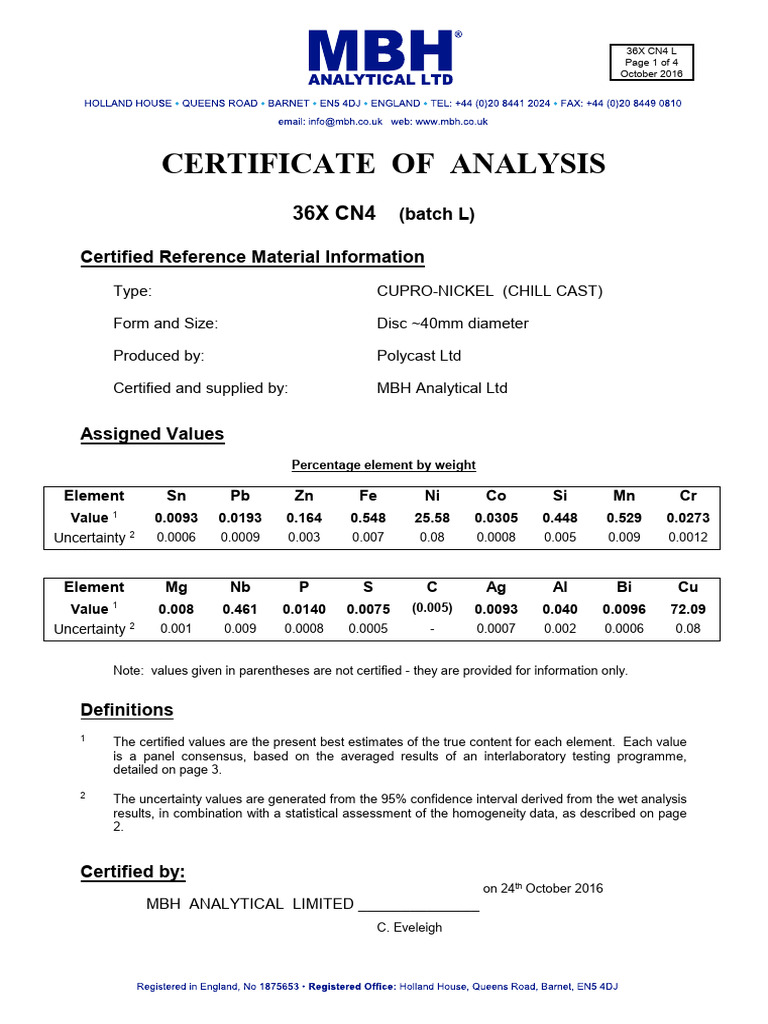 36X CN4 L | PDF | Chemical Substances | Chemical Elements