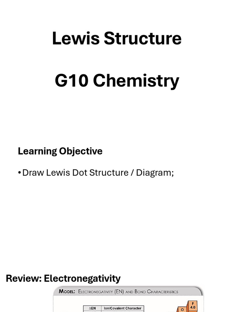 Ch 6 - Lewis Structure | PDF | Valence (Chemistry) | Chemical Bond