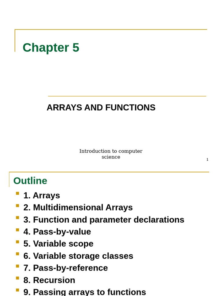 Chap5 Slides Thay Phung | PDF | Scope (Computer Science) | Variable (Computer Science)