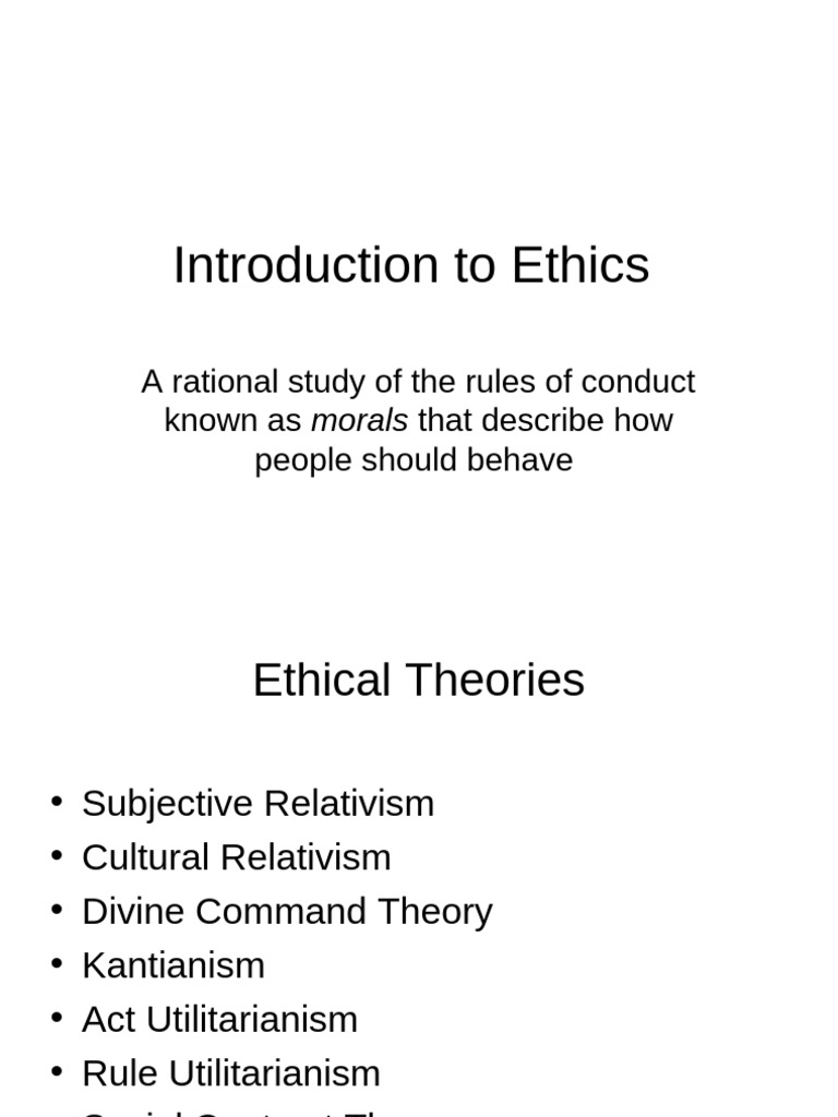 Overview of Ethical Theories Explained | PDF | Utilitarianism | Divine ...