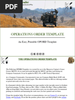 Platoon OPORD Template Guide | PDF | Platoon | Battles