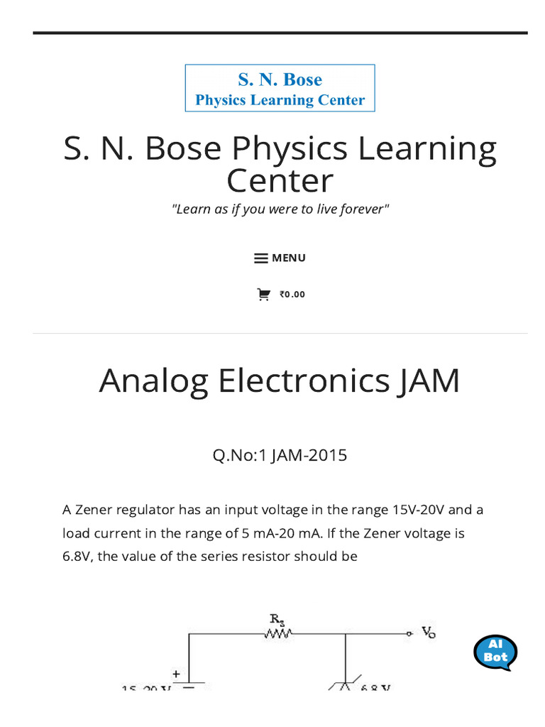 Snboseplc Com Analog Electronics Jam ... | PDF | Voltage | Capacitor