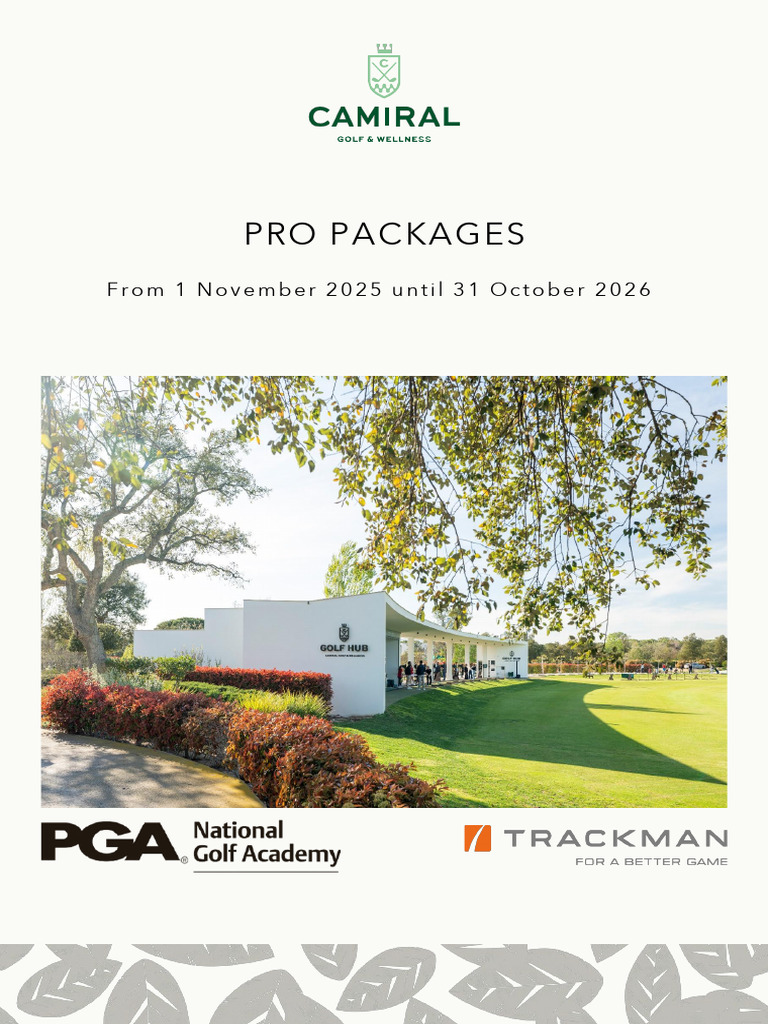 Pro Golf Packages 2025-2026 Pricing | PDF | Restaurants
