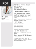 Football CV Template for Players | PDF