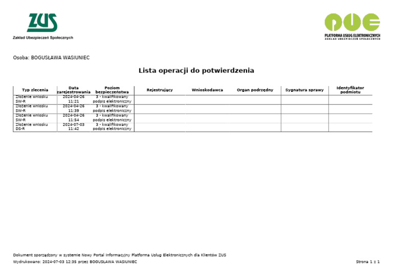 Lista - Operacji - 03 07 2024 - 12 35 51 | PDF