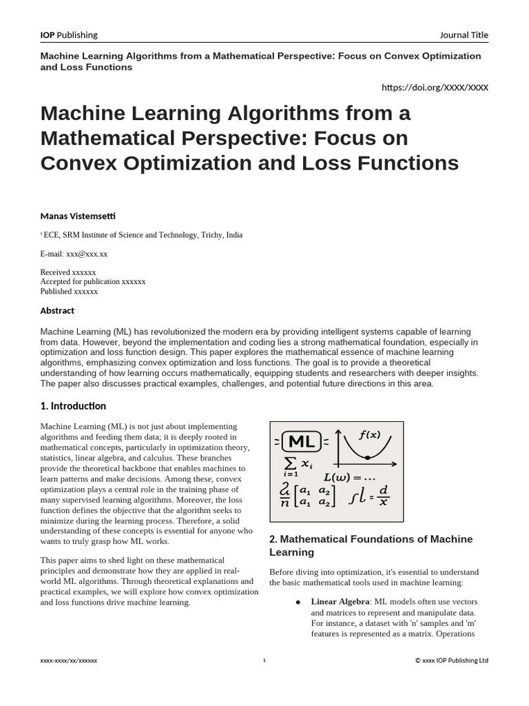 Manas Mathematics Research Paper | PDF | Mathematical Optimization ...