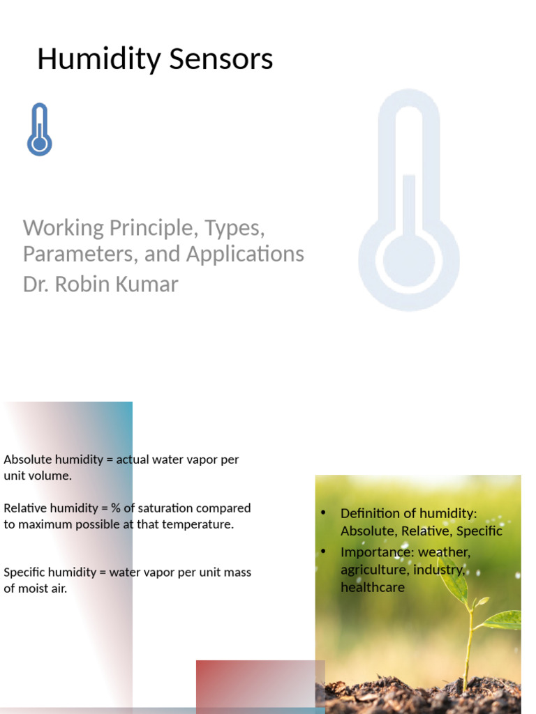 Humidity Sensors: Types and Applications | PDF | Humidity | Electrical ...