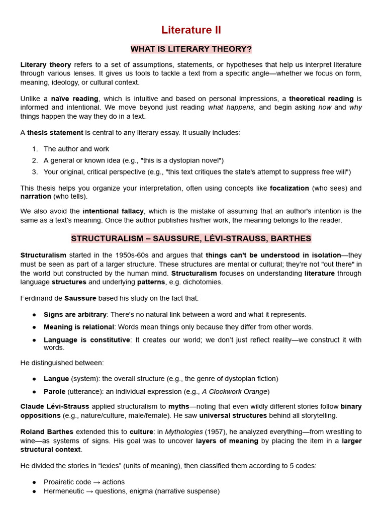 Literature II - Summary | PDF | Strange Case Of Dr Jekyll And Mr Hyde ...