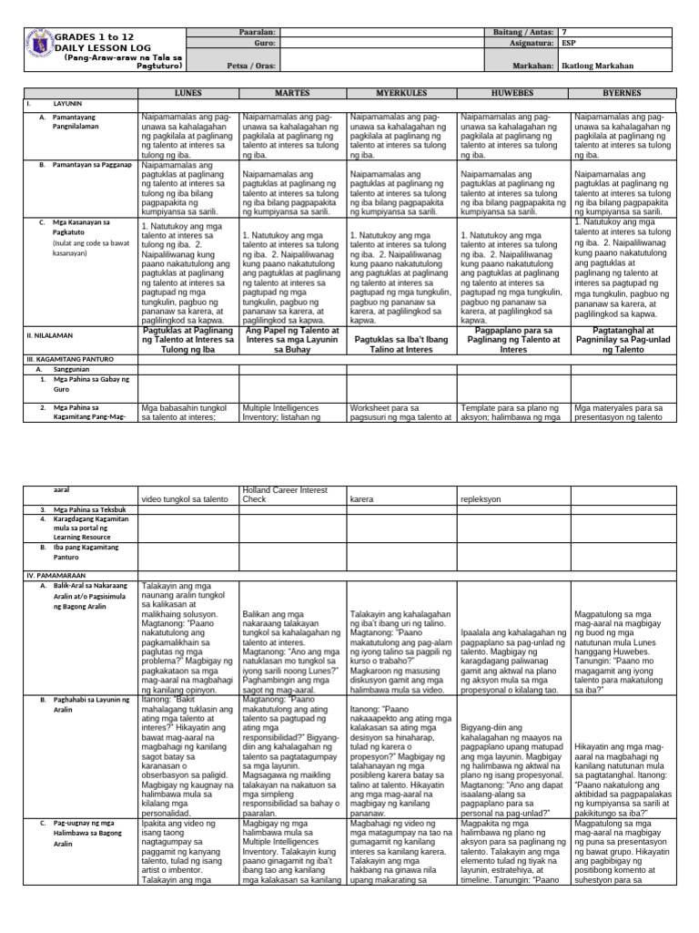 Q3-Values Ed-Dll1-Week1 | PDF