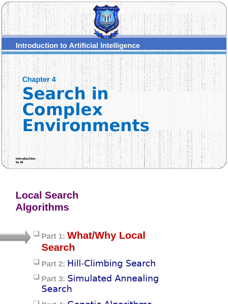 Local Search Algorithms in AI Optimization | PDF | Mathematical ...