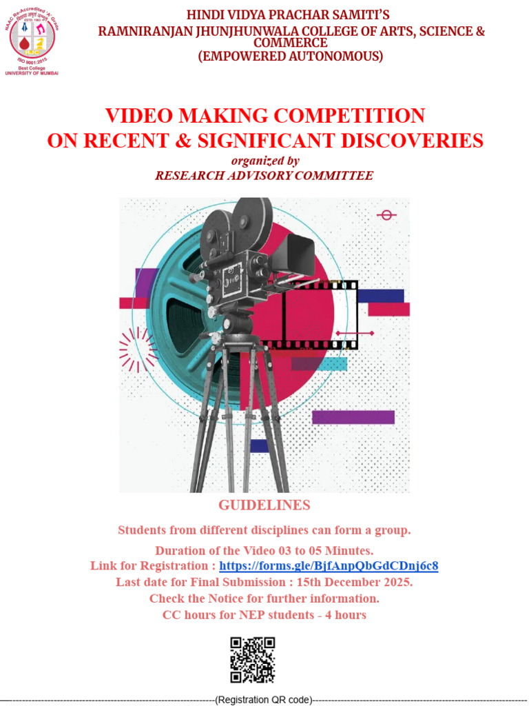 Video Competition on Discoveries 2025 | PDF