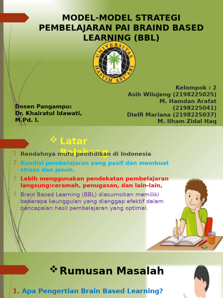 Kel 07 - Model-model Strategi Pembelajaran Pai Braind Based Learning ...