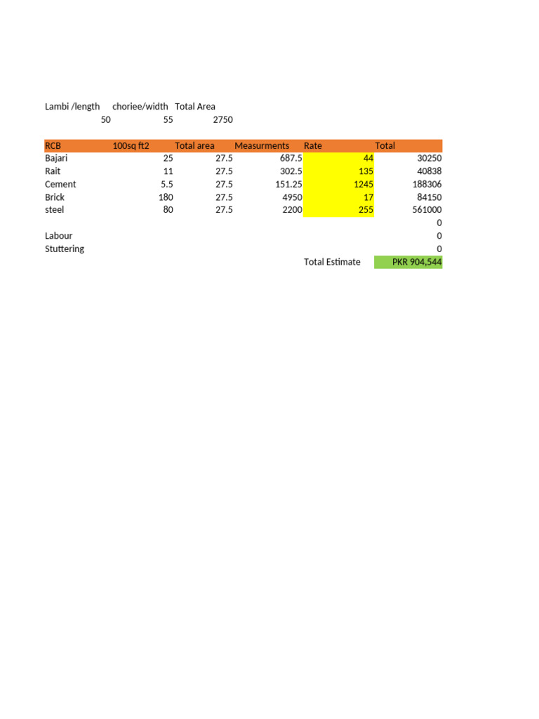 l Enter Cost Sheet | PDF