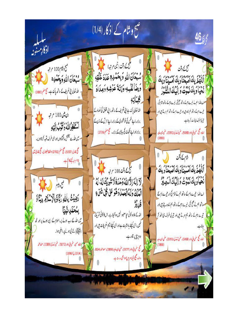 Subah Aur Shaam Ke Azkaar | PDF