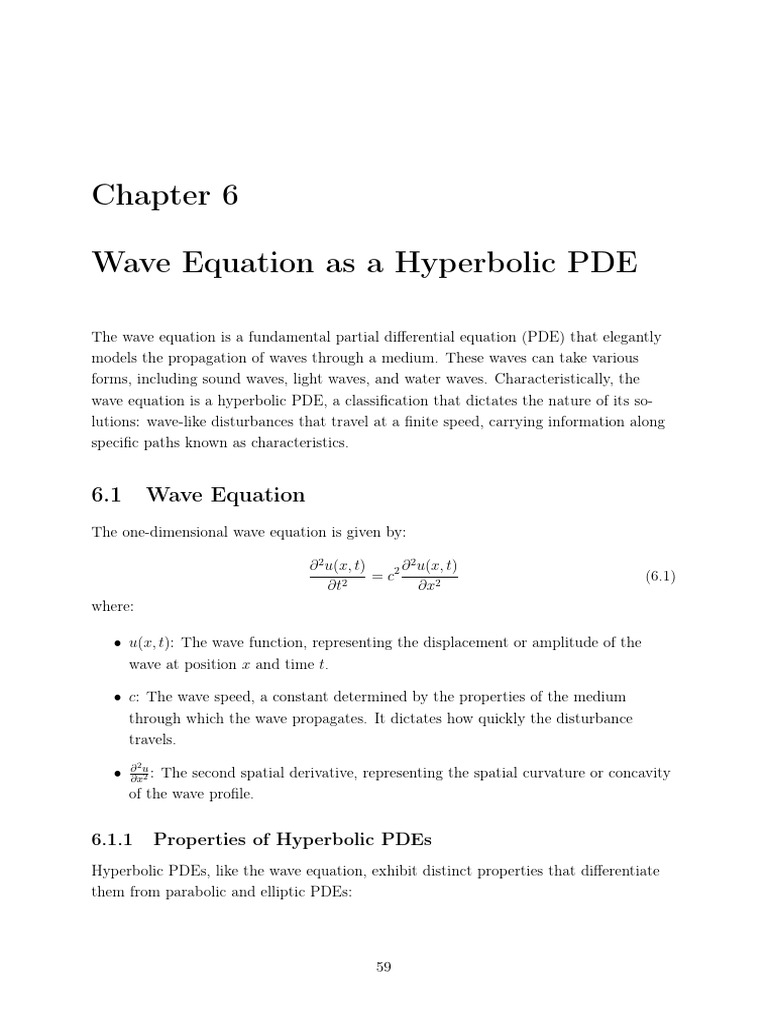 Wave Equation Chap6 | PDF | Partial Differential Equation | Waves