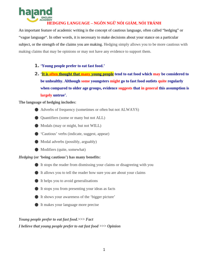 Understanding Hedging Language in Writing | PDF | Sleep Deprivation | Sleep