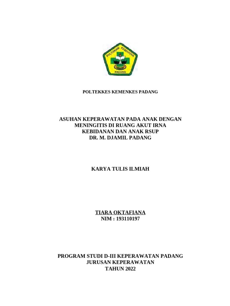 Askep Meningitis Anak | PDF