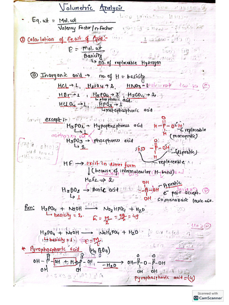 Volumetric Analysis | PDF