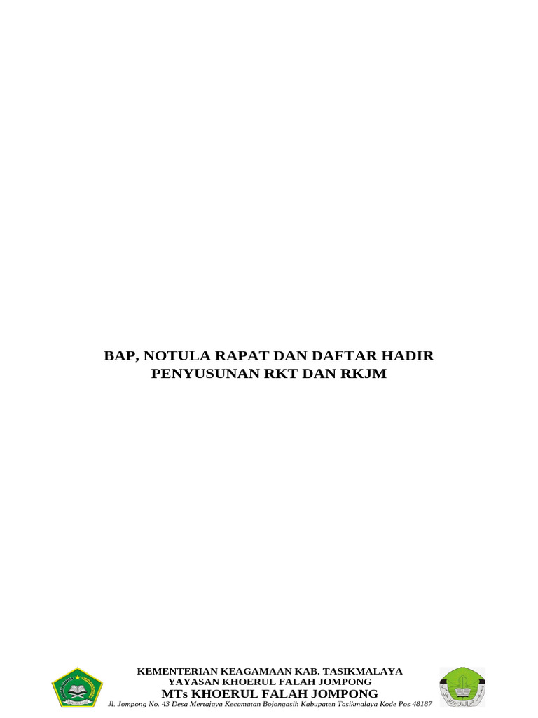 Ba, Notula Rapat Edm Visi Misi | PDF
