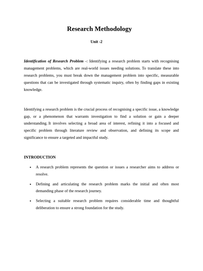 Unit - 2 Research Methodology | PDF | Validity (Statistics) | Quantitative Research