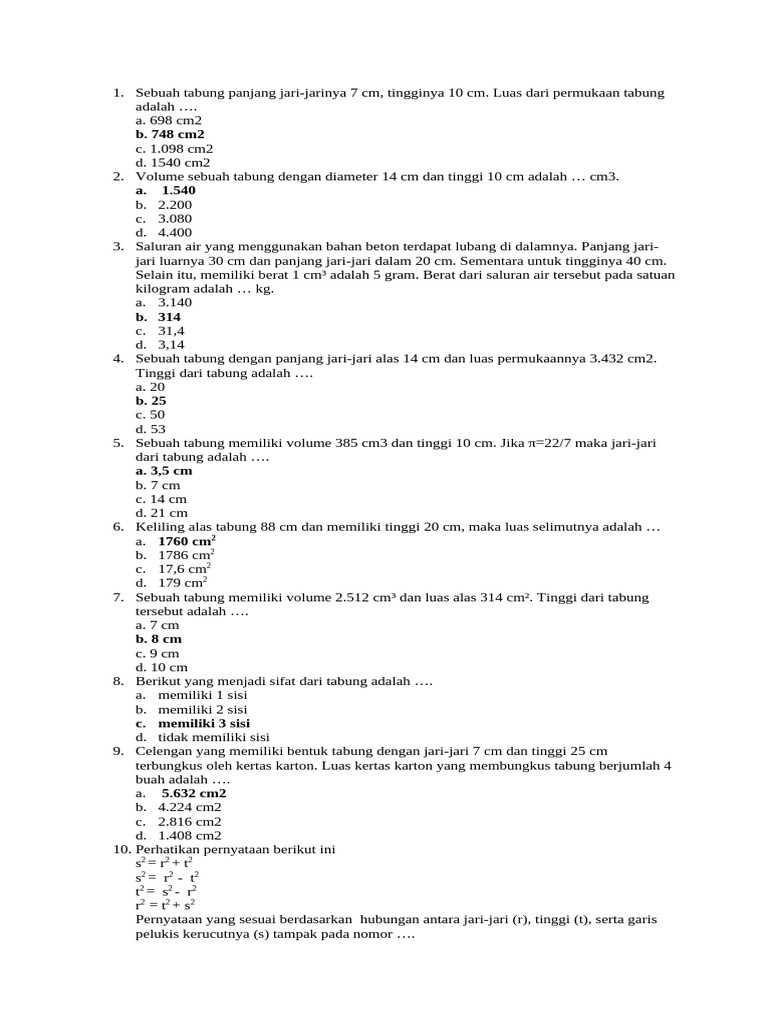 Soal Am Mtk Kelas Ix 2025 | PDF