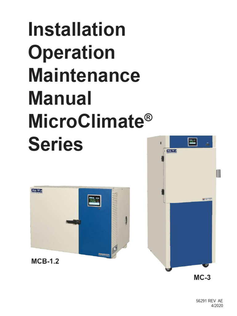MCB-1.2 Climate Chamber | PDF | Electrostatic Discharge | Humidity