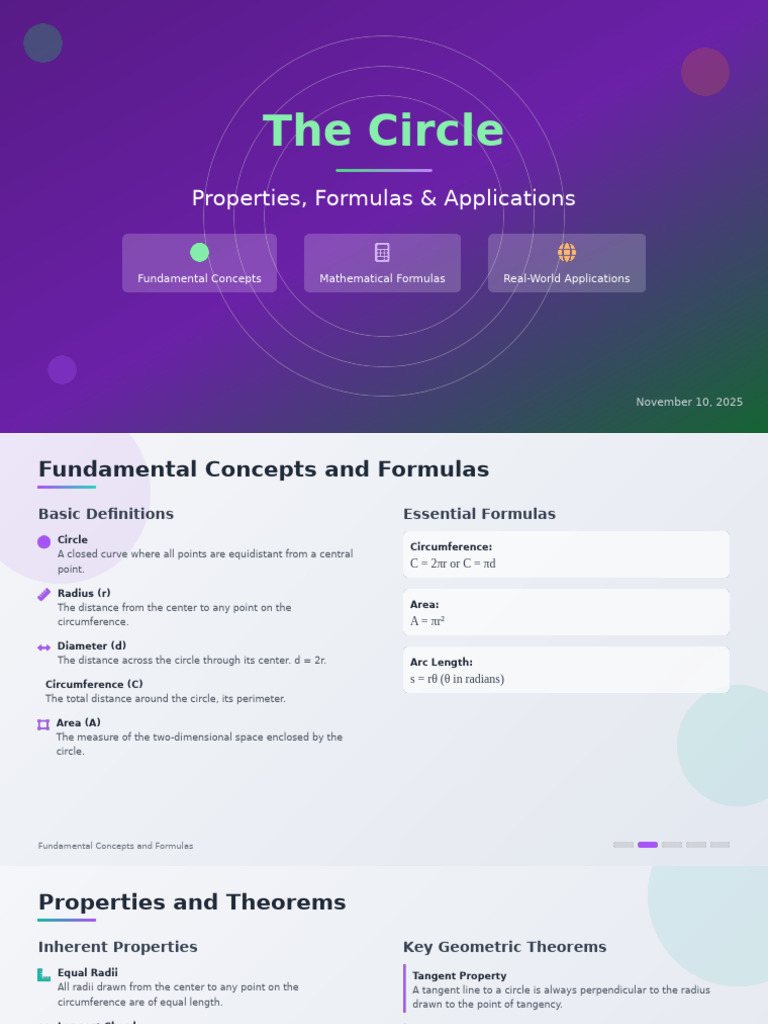 Introduction To Circles | PDF | Circle | Angle