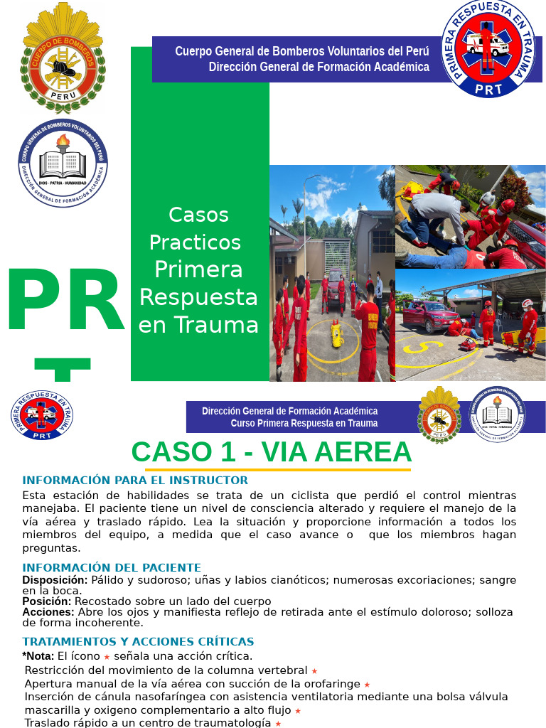 Casos Prácticos de Primera Respuesta en Trauma | PDF | Sangrado ...