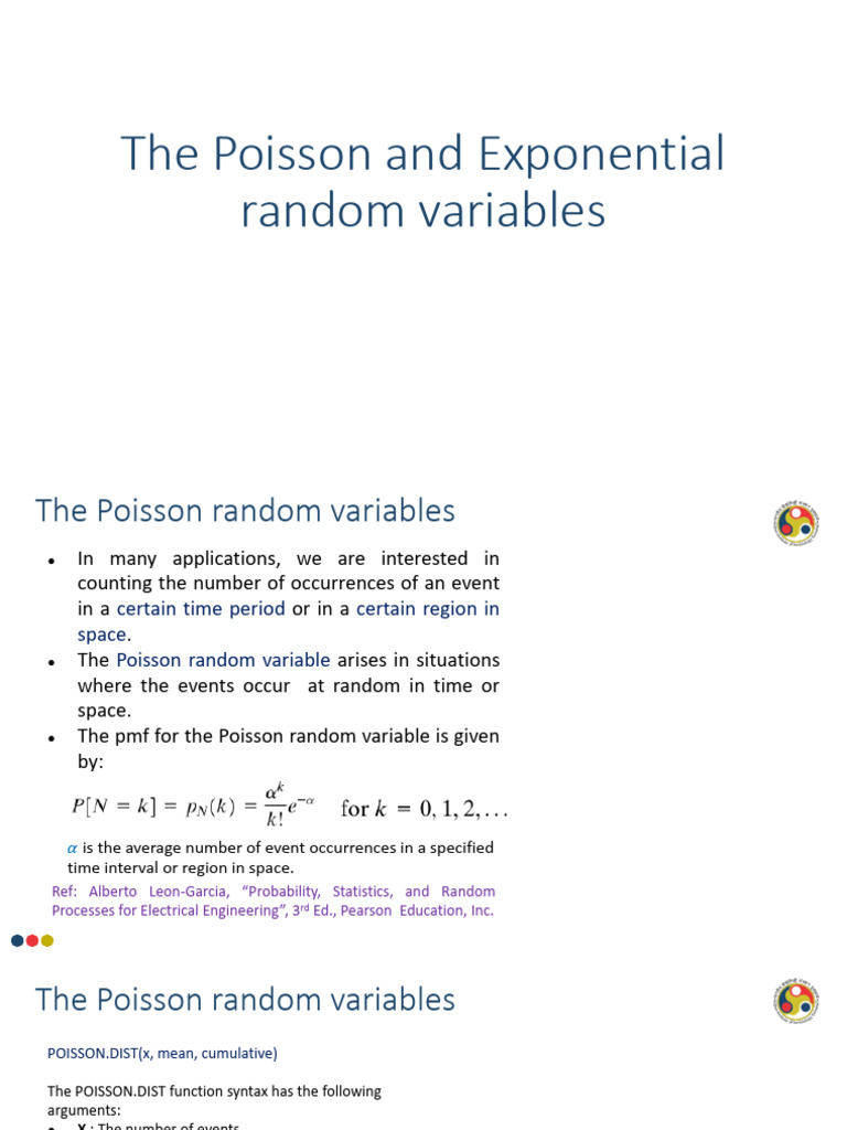 Week - 11 - Draft - The Poisson and Exponential Random Variables | PDF ...