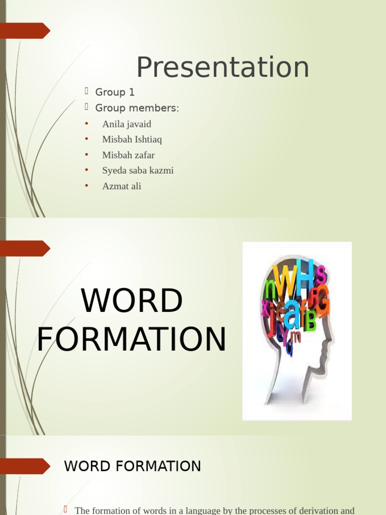 Word Formation Processes Explained | PDF | Word | Acronym