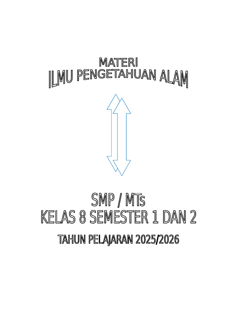 MATERI IPA KELAS 8 SMS 1 & 2 | PDF