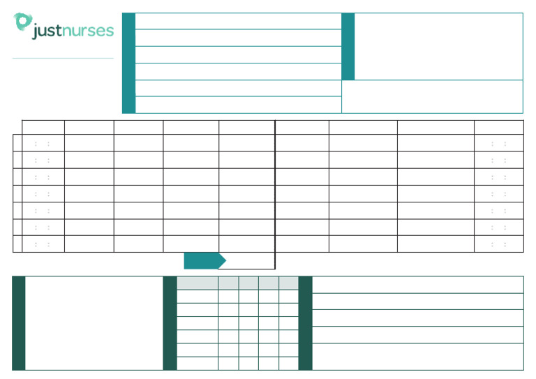 JustNurses Agency Worker Timesheet Form | PDF