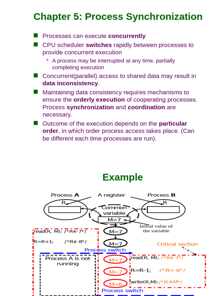 Ch5 - Process Synchronization | PDF | Computer Programming | Computing