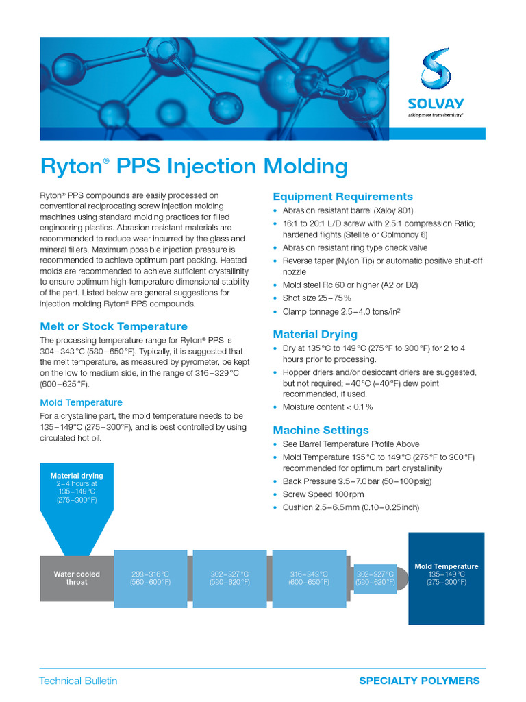 Ryton PPS Injection Molding | PDF | Building Materials | Secondary ...
