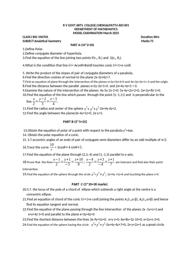 ag qp | PDF | Line (Geometry) | Sphere