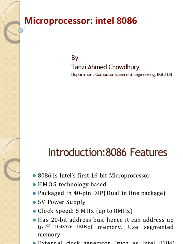 Microprocessor 2 | PDF | Pointer (Computer Programming) | Central Processing Unit
